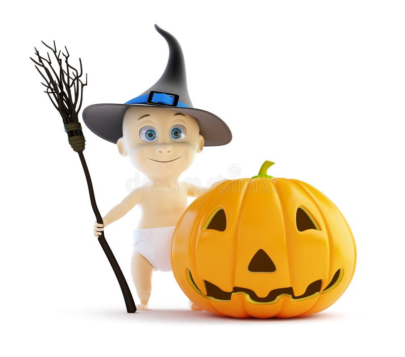 Baby Halloween stock vector. Illustration of lantern, halloween - 8537732