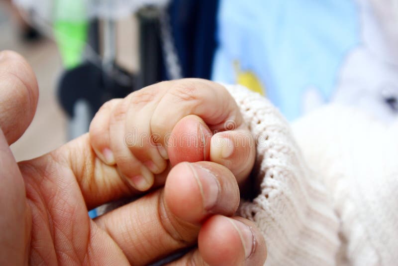 Baby hand stock image. Image of holds, birth, mother, grabs - 9632307