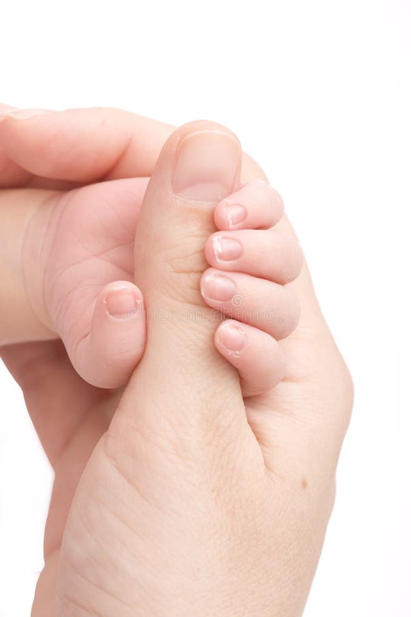 Baby hand stock image. Image of considerate, hand, babysitter - 4892439