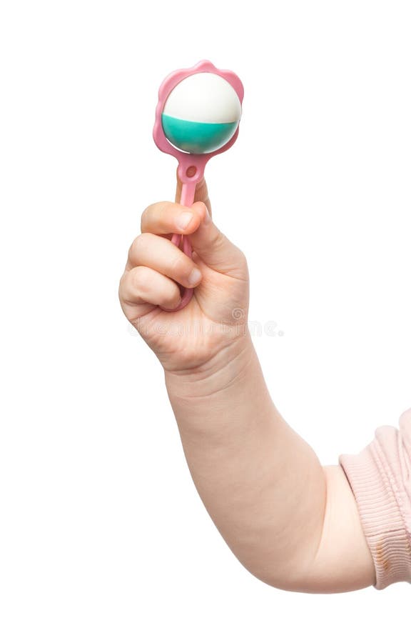 Baby Hand Rattle Toy stock photo. Image of care, showing - 53657224