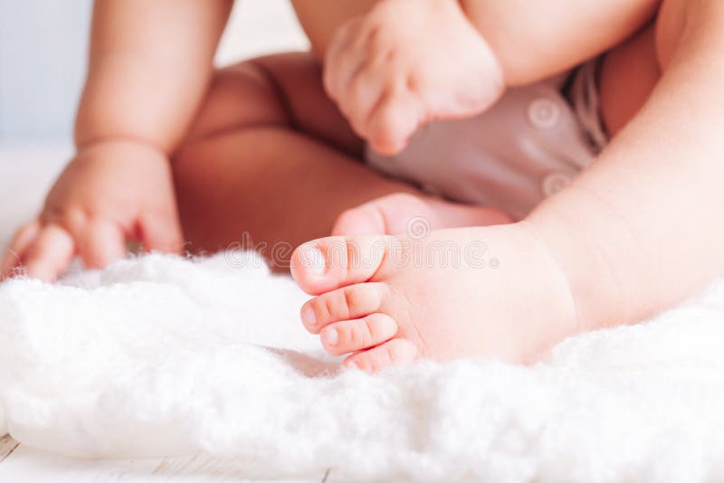 Baby hands and foot stock photo. Image of closeup, baby - 81046582
