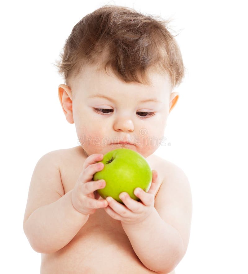 Baby stock photo. Image of looking, food, male, months - 51393828
