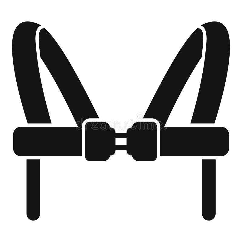 Baby Harness Icon Showing Child Restraint System Stock Illustration ...