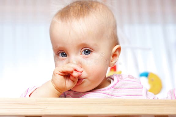 Baby has a cold stock photo. Image of children, infant - 23878902