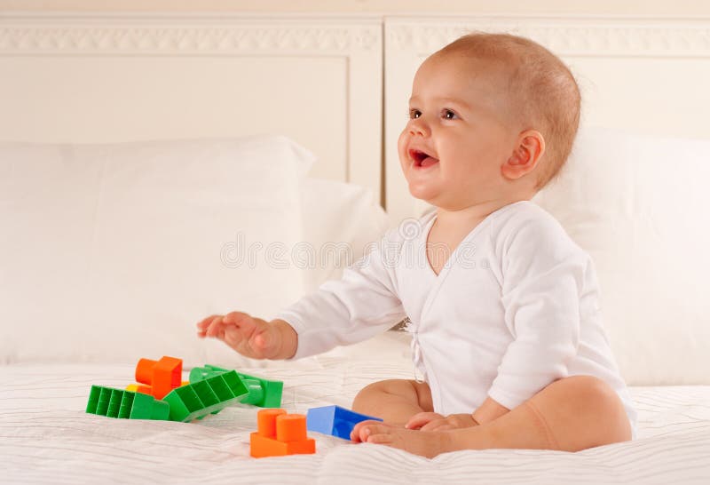 Baby having fun stock photo. Image of portrait, caucasian - 19911034