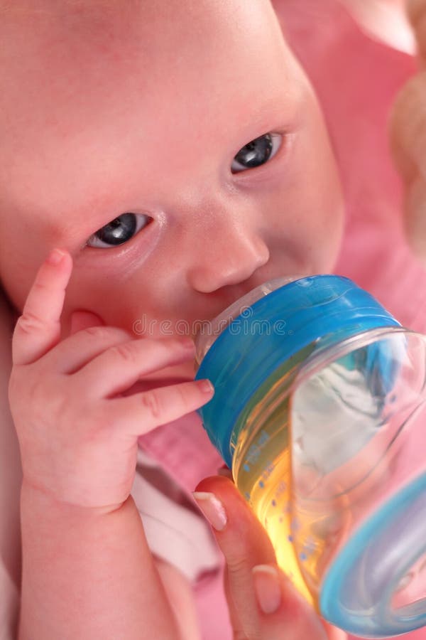 Baby having tea stock photo. Image of girl, little, adorable - 15538920