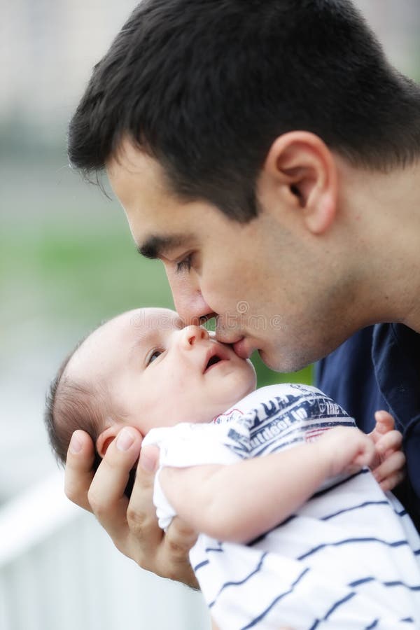 Baby and his father stock image. Image of lifestyles - 39229469