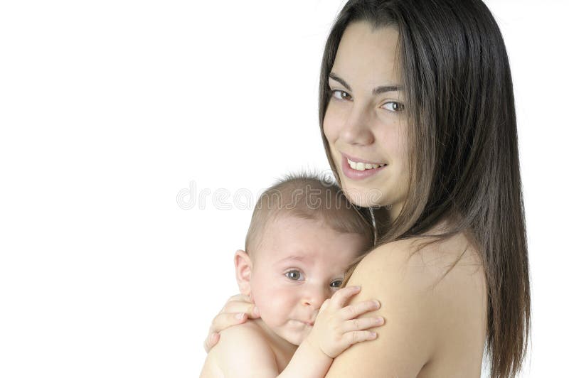 Baby with his mother stock image. Image of gorgeous, baby - 24041729