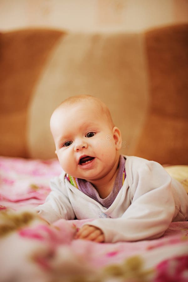 Baby in home. stock photo. Image of female, happiness - 39551842