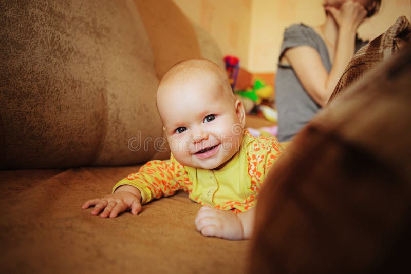 Baby in home. stock image. Image of portrait, happiness - 39551891