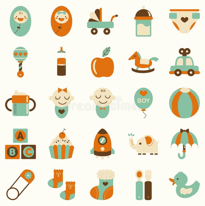 Baby icon stock vector. Illustration of vector, symbol - 46551540