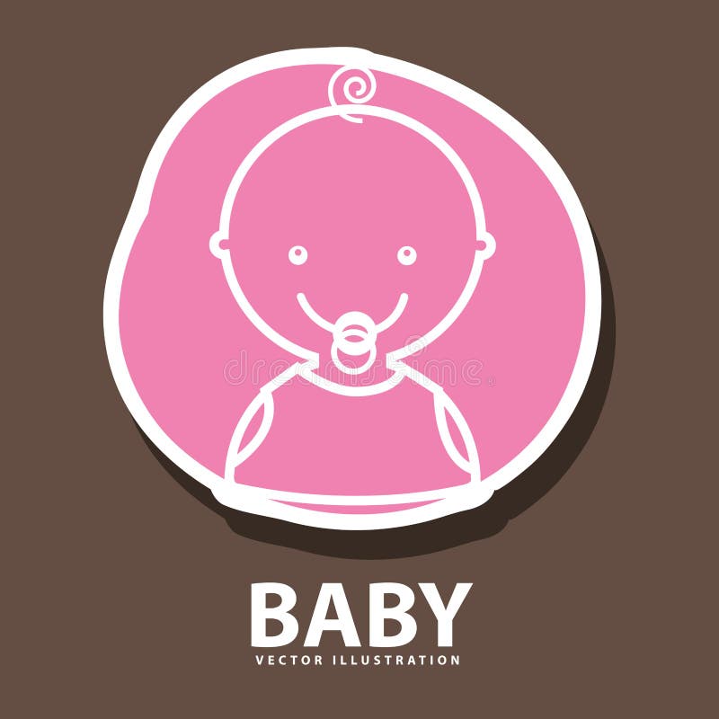 Baby icon design stock illustration. Illustration of celebration - 48105990