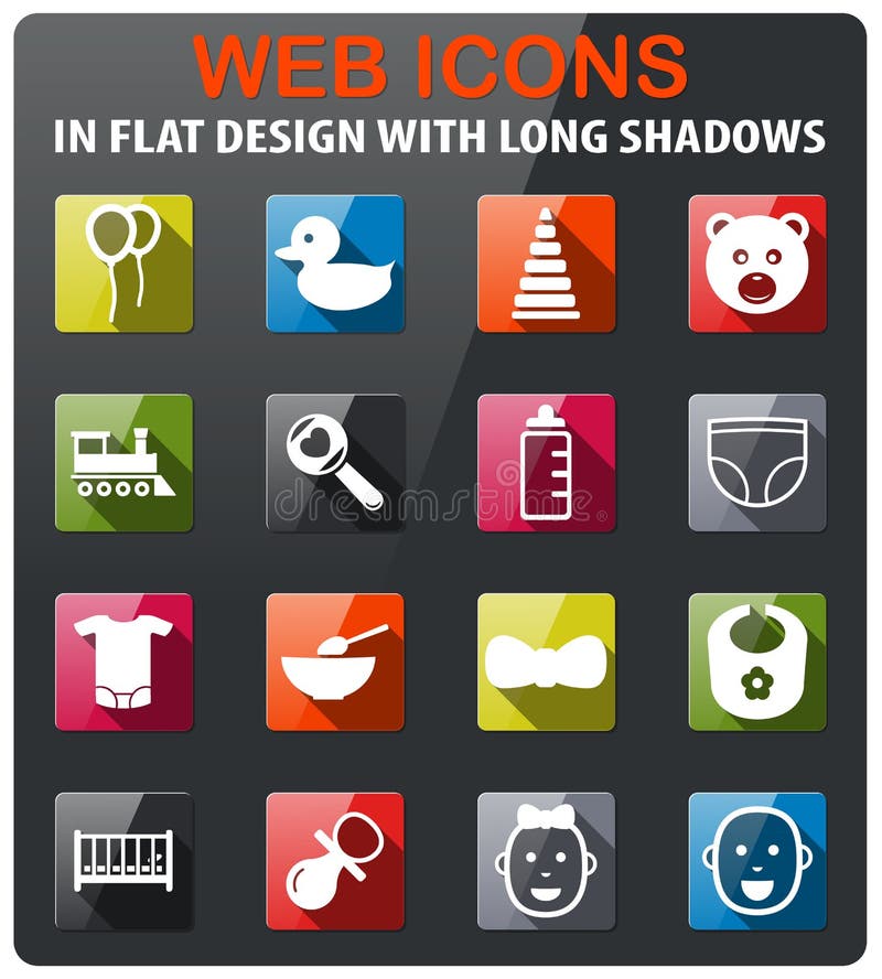 Baby icon set stock illustration. Illustration of bottle - 88293330