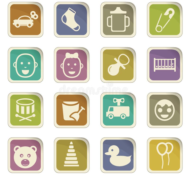 Baby icon set stock illustration. Illustration of pyramid - 89217262