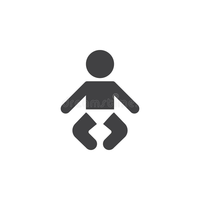 Baby Icon , Solid Logo Illustration, Pictogram Isolated on Stock ...