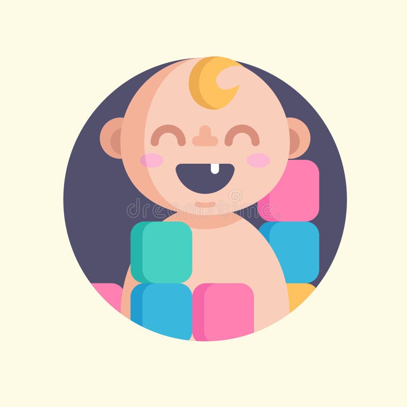 Baby Icon Vector Graphic Download Template Modern Stock Illustration ...