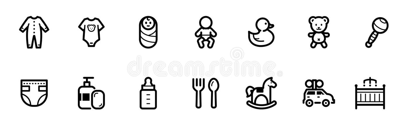 Style Baby Items Stock Illustrations – 1,135 Style Baby Items Stock ...