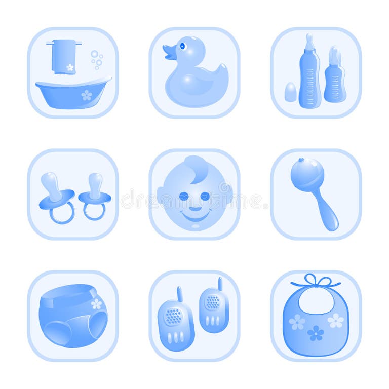 Baby Icons Blue Stock Illustrations – 6,046 Baby Icons Blue Stock ...