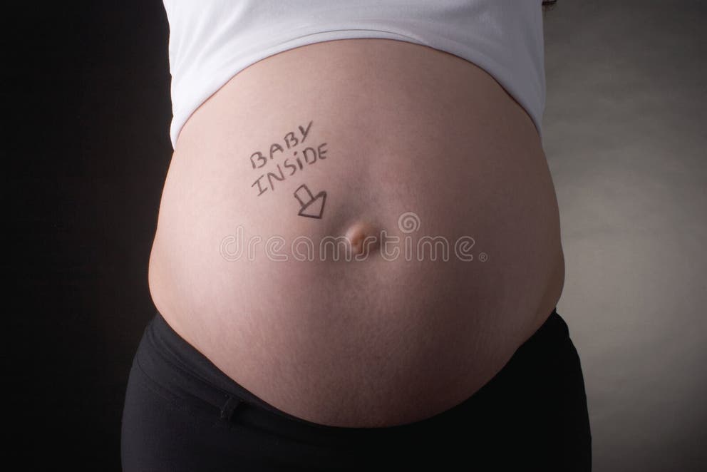 Baby inside belly stock photo. Image of pregnancy, together - 287524