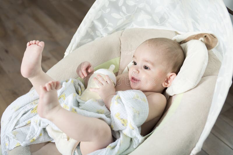 Baby Inside the House Having Good Time Stock Image - Image of baby ...