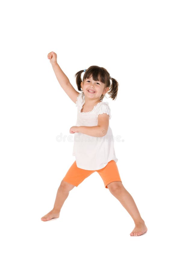 Cute baby dancing stock image. Image of child, happy, play - 7645261