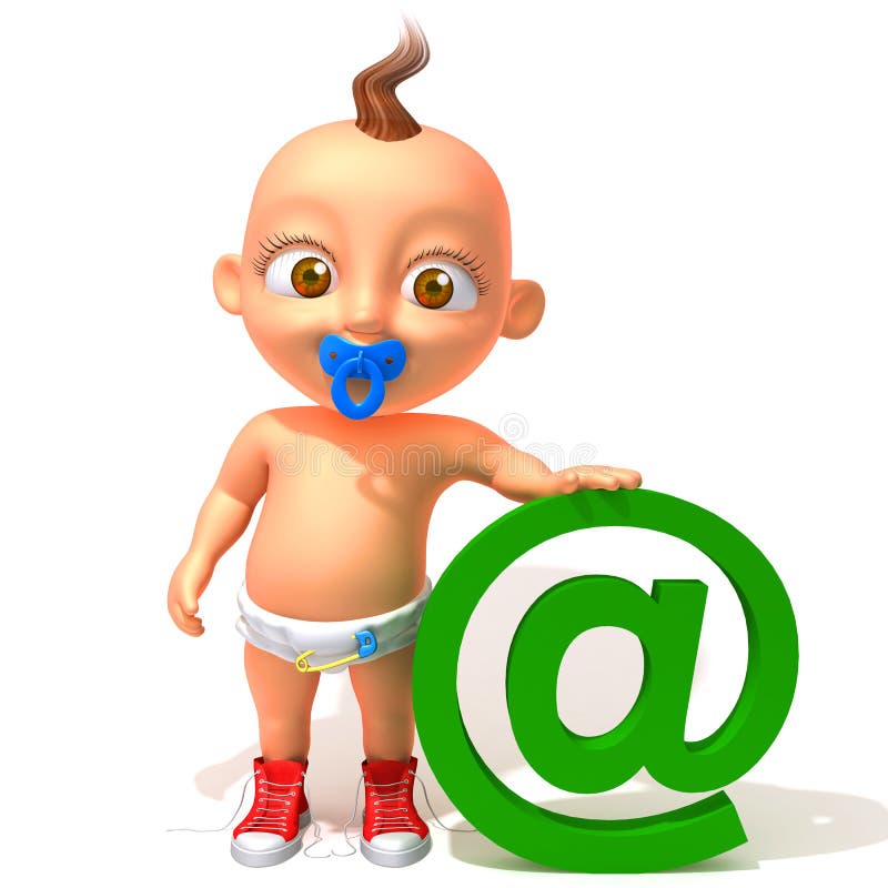 Baby Jake Email Sign 3d Illustration Stock Illustrations – 2 Baby Jake ...