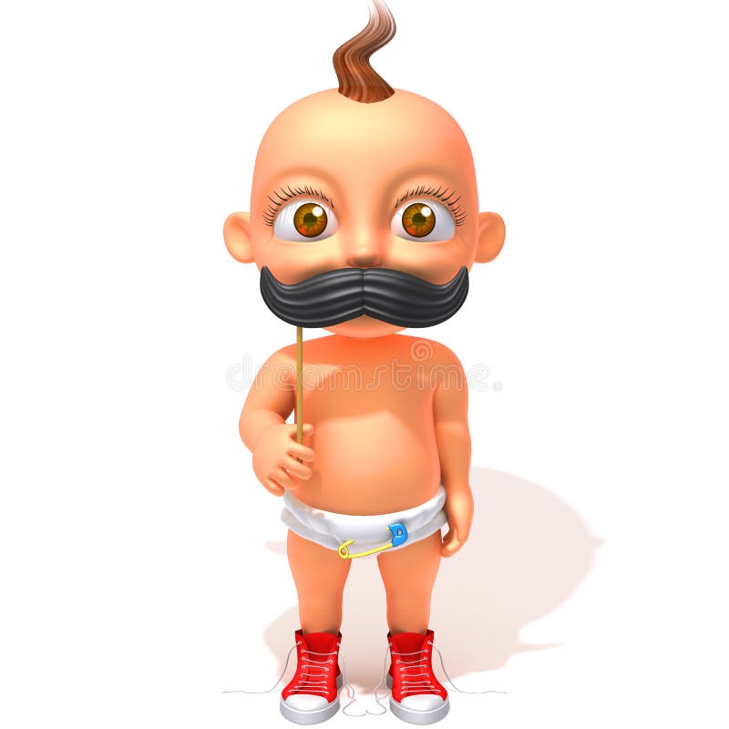 Baby Jake Movember 3d Illustration Stock Illustrations – 6 Baby Jake ...