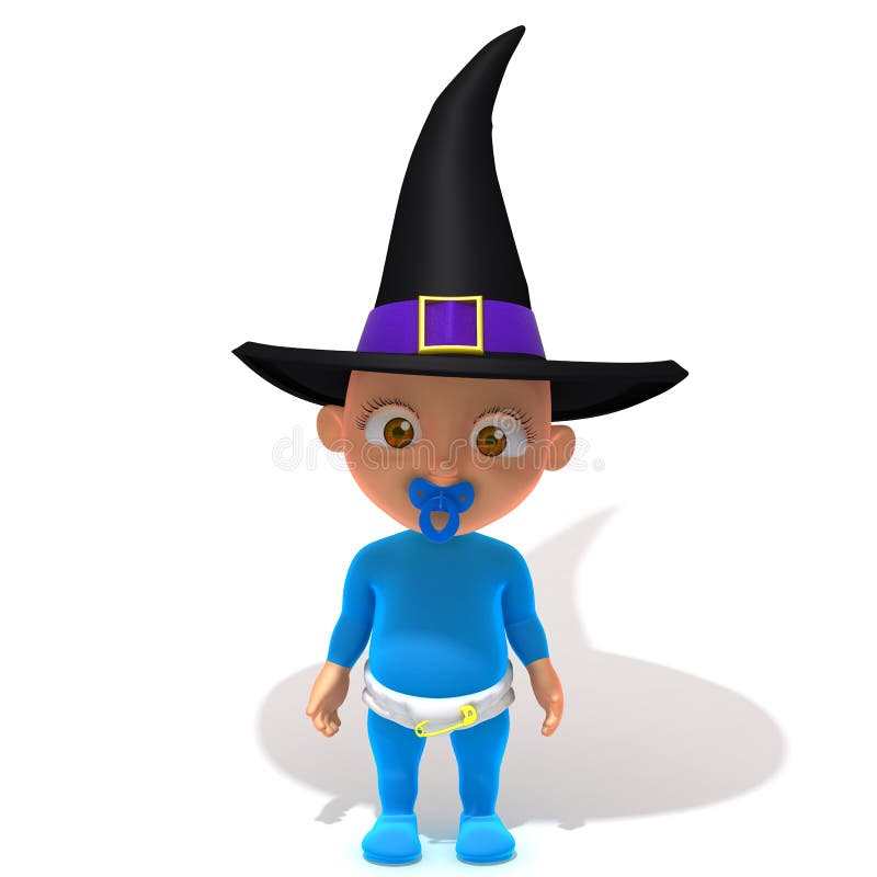 Baby Jake Witch Hat 3d Illustration Stock Illustrations – 4 Baby Jake ...