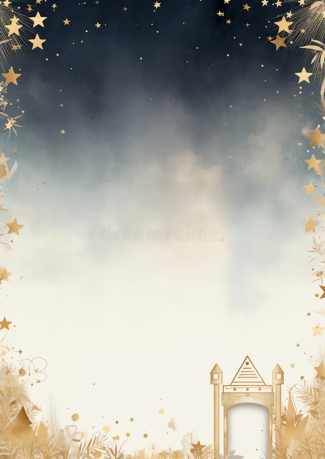 Baby Jesus Watercolor Winter Border Stock Illustration - Illustration ...