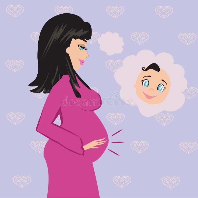 Baby kick stock vector. Illustration of parent, baby - 54401567