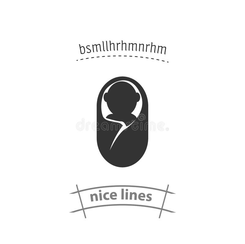 Baby Kid Child Isolated Icon. Baby Design Element Stock Vector ...