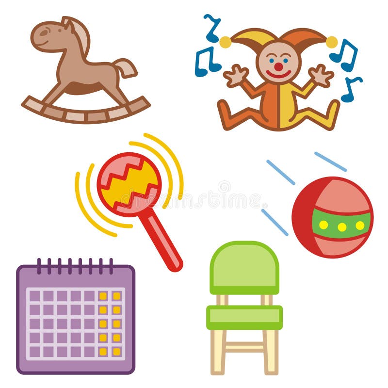 Baby and Kids Icon Series stock vector. Illustration of clipart - 2001972