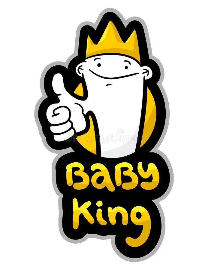 Baby king stock vector. Illustration of design, cartoon - 41364798