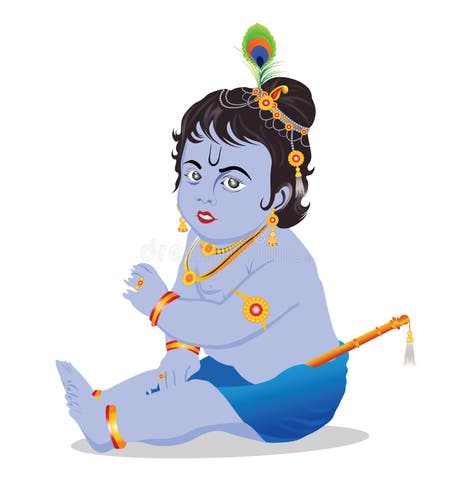 Baby Krishna Stock Illustrations – 1,345 Baby Krishna Stock ...