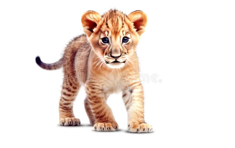 1,729 Lion Cub White Background Stock Photos - Free & Royalty-Free ...