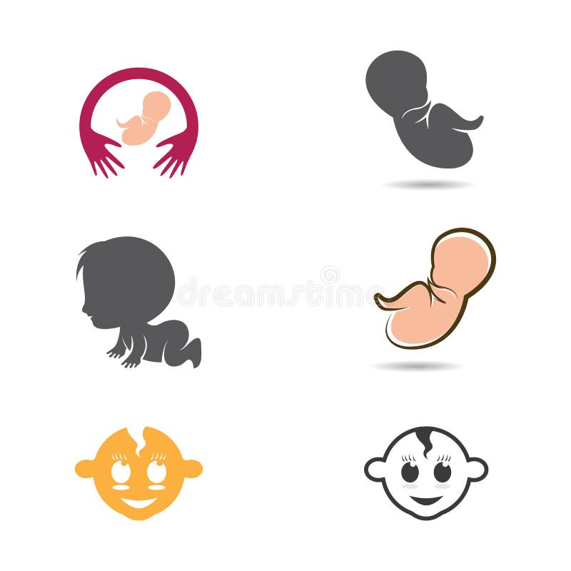 Baby logo vector icon stock vector. Illustration of adorable - 162897986