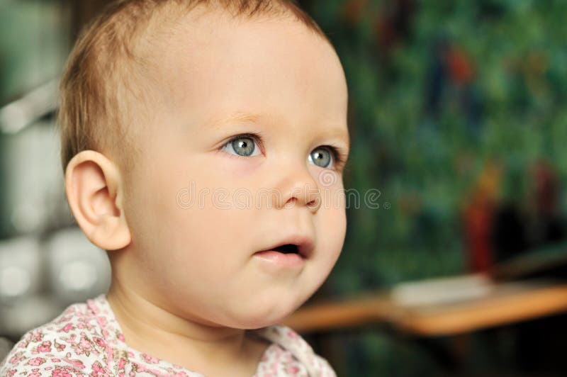Baby is looking stock photo. Image of cutie, childhood - 36590786