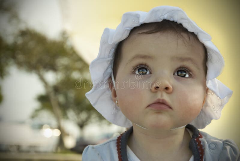 Baby looking at the sky stock photo. Image of happy, joyous - 27221304