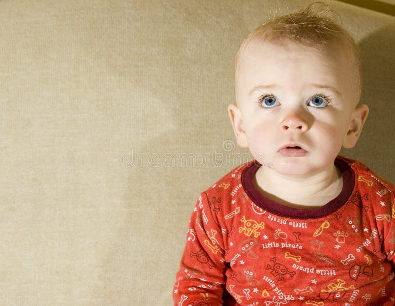 Baby looking up stock image. Image of sweet, baby, wonder - 5285079