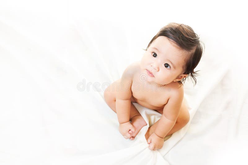 Baby Looking Up stock photo. Image of adorable, sweet - 30632632