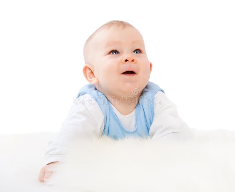 Baby looking up stock photo. Image of face, mood, happy - 33082874