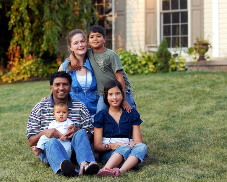 And Baby Makes Five stock image. Image of lawn, infant - 3115485