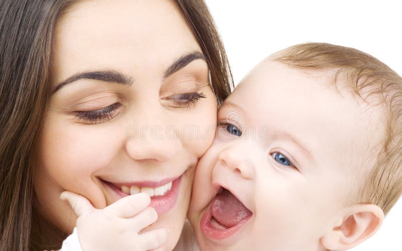 Baby and mama stock image. Image of joyful, human, happiness - 6353469