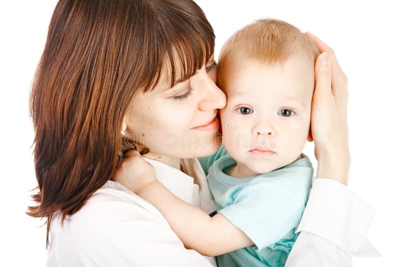 Baby met moeder stock afbeelding. Image of leuk, moeder - 12925673