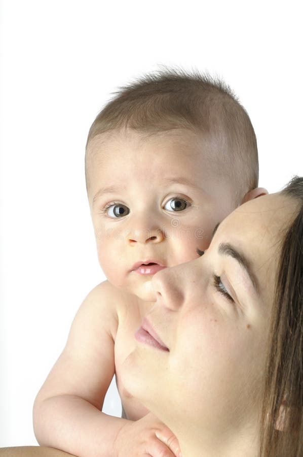 Baby met zijn moeder stock afbeelding. Image of pret - 23937445