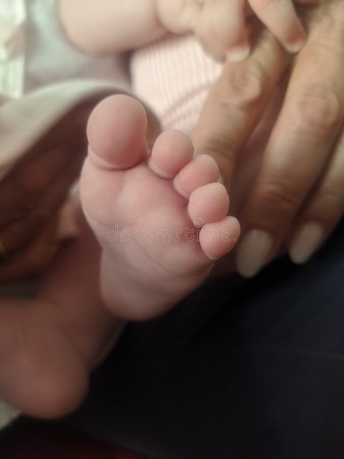 Baby mini foot stock image. Image of baby, nurse, micro - 258616213