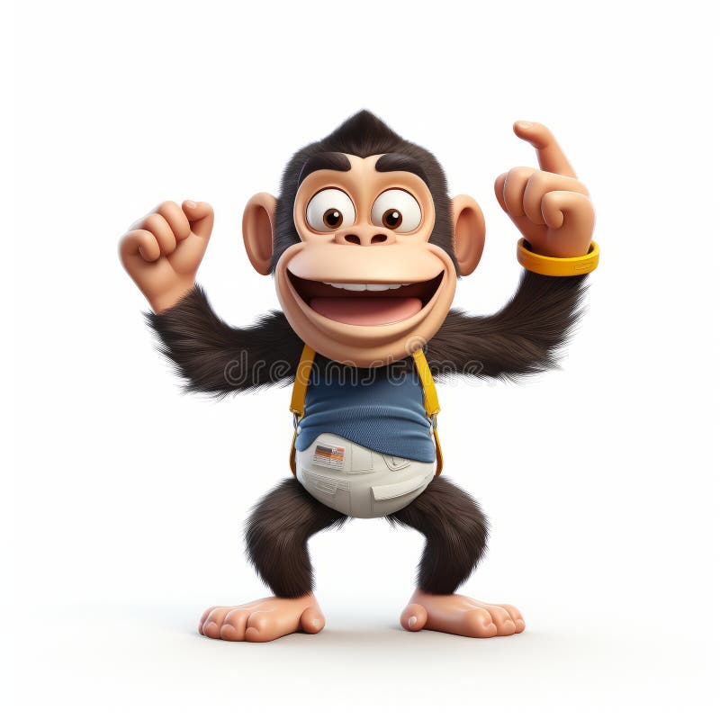 Monkey Arms Up Stock Illustrations – 34 Monkey Arms Up Stock ...