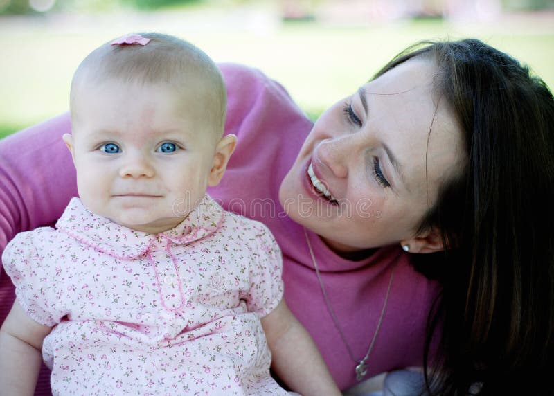 Baby and Mother - Horizontal Stock Photo - Image of smile, mommy: 5791560
