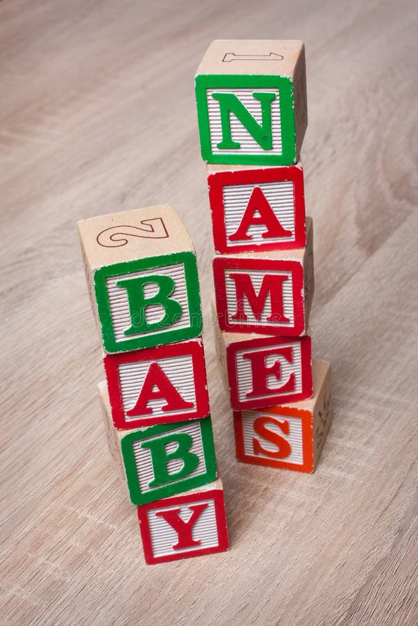 Baby Names blocks stock photo. Image of wooden, blocks - 122149958