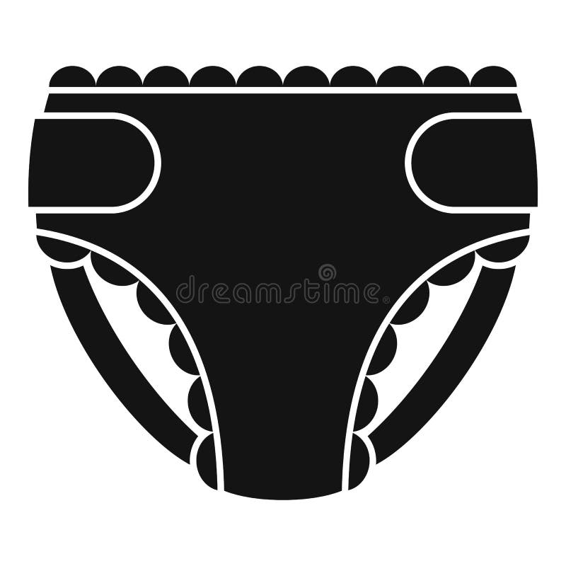 Baby Nappy Icon, Simple Style Stock Vector - Illustration of diaper ...